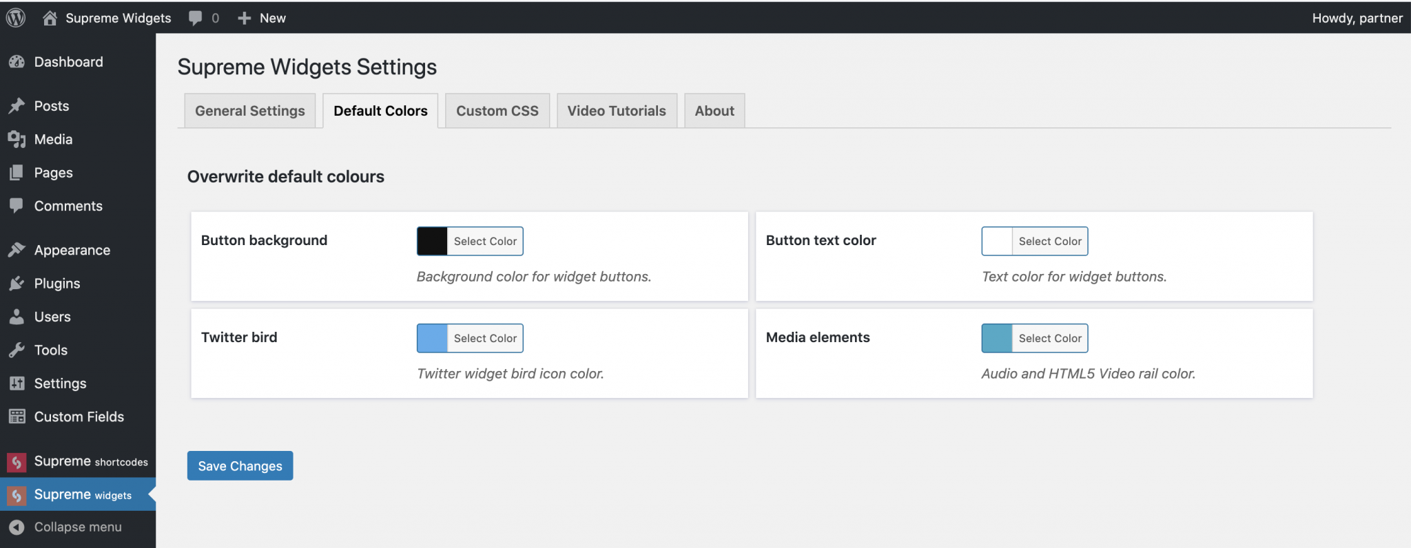 Colours - Supreme WP